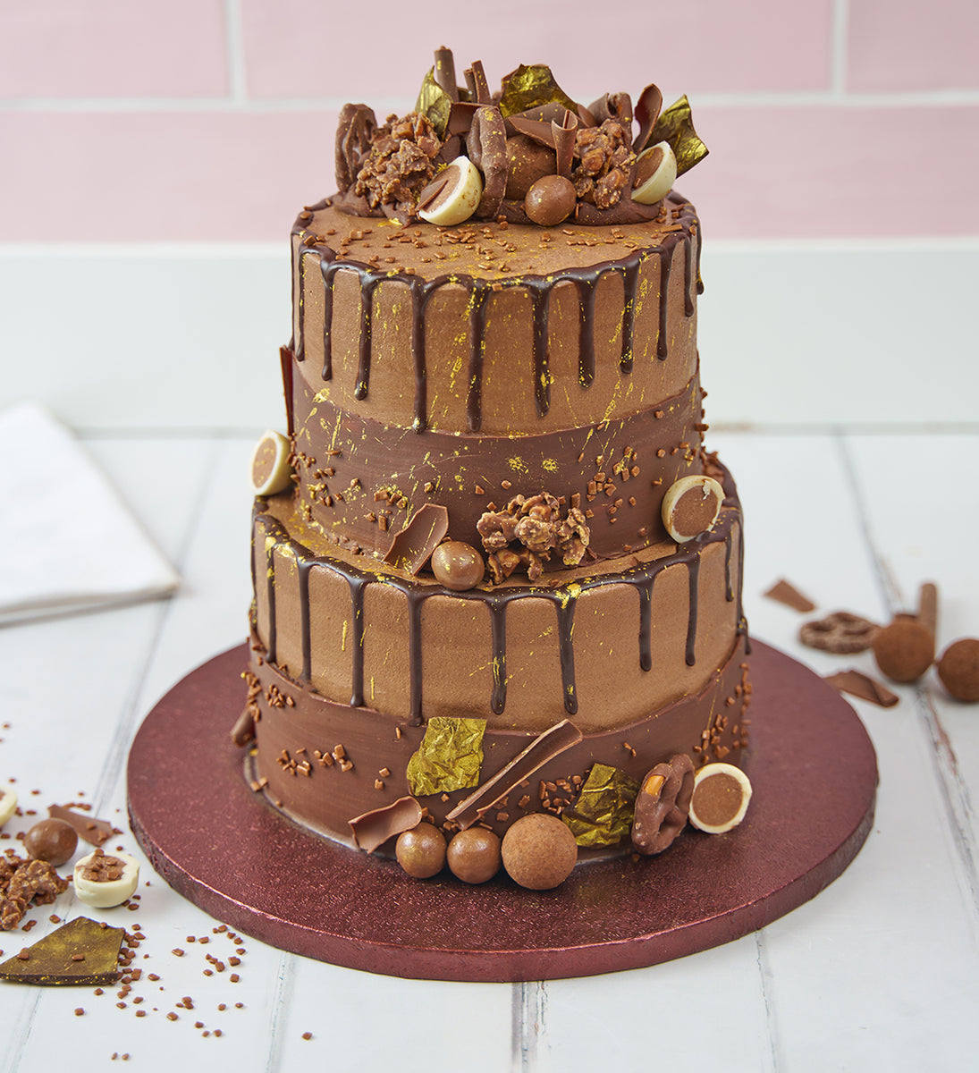 Chocolate Mini Two Tier Loaded Cake – Lola's