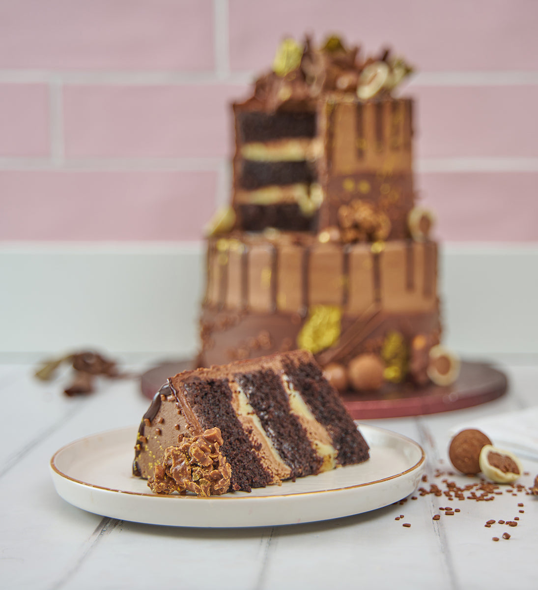 Chocolate Mini Two Tier Loaded Cake – Lola's