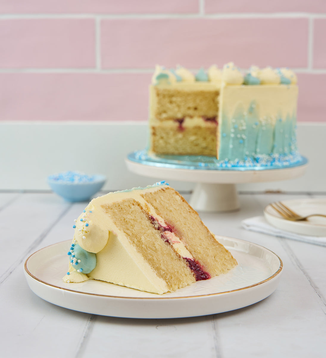 Blue Newborn Baby Cake – Lola's