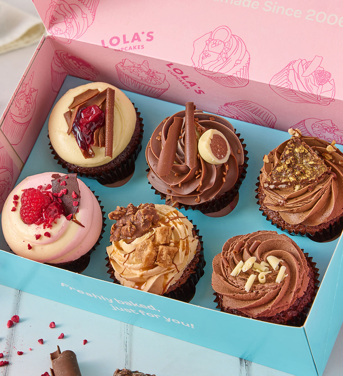 Chocolate Lovers Cupcake Box – Lola's