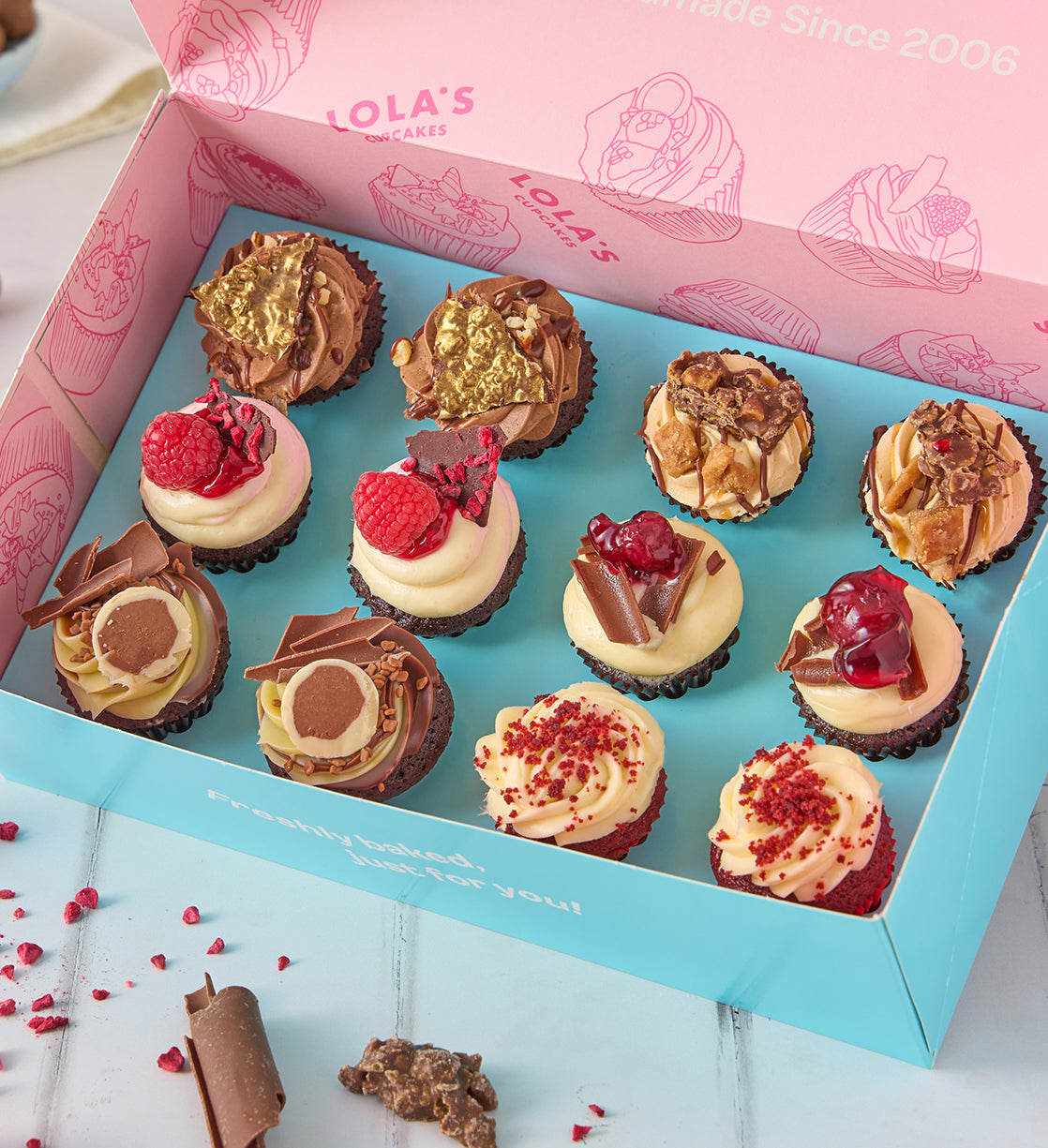 Chocolate Lovers Mini Cupcake Box – Lola's