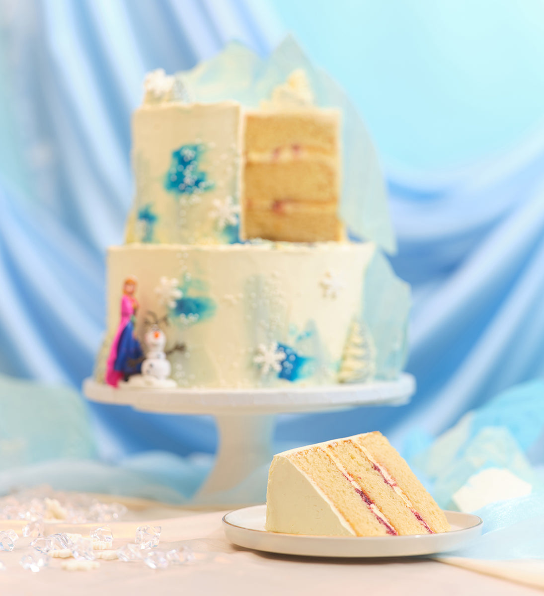 Disney Frozen Themed Two Tier Cake – Lola's