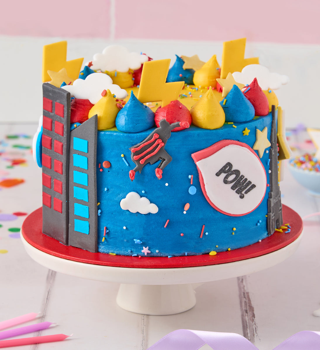 Superhero Birthday Cake | Lola's – Lola's