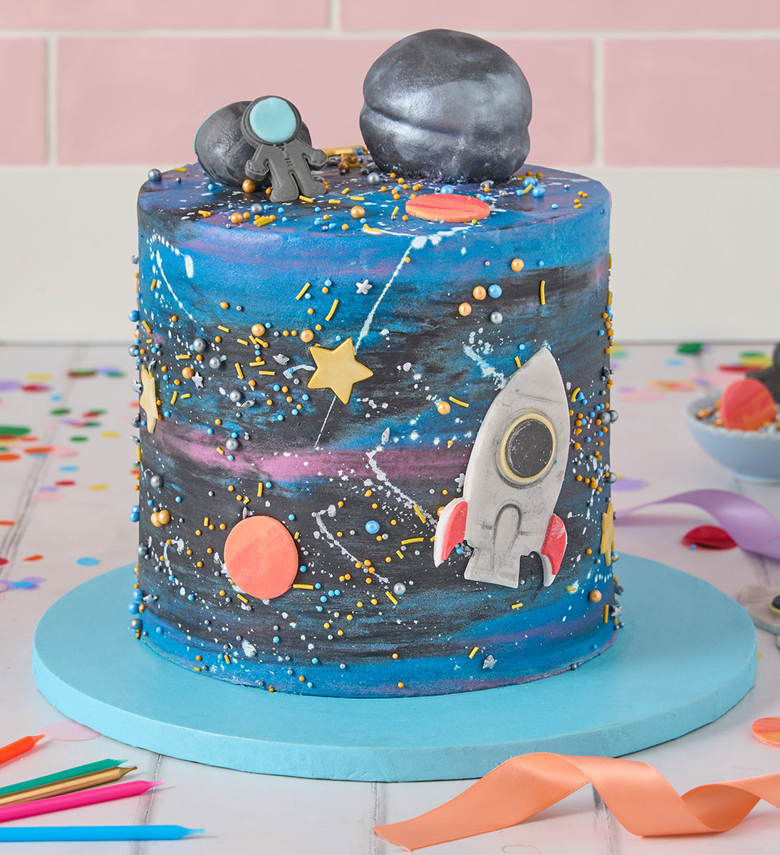 Space Theme Birthday Cake | Galaxy Cake | Lola's – Lola's