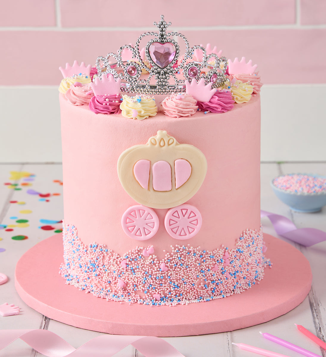 Pink Princess Tall Cake – Lola's