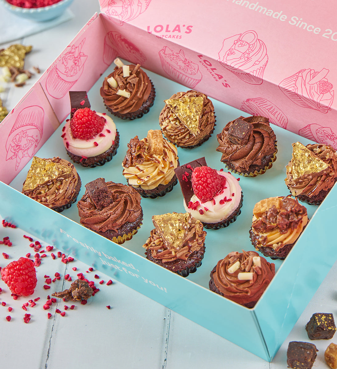Chocolate Lovers Mini Cupcake Box – Lola's