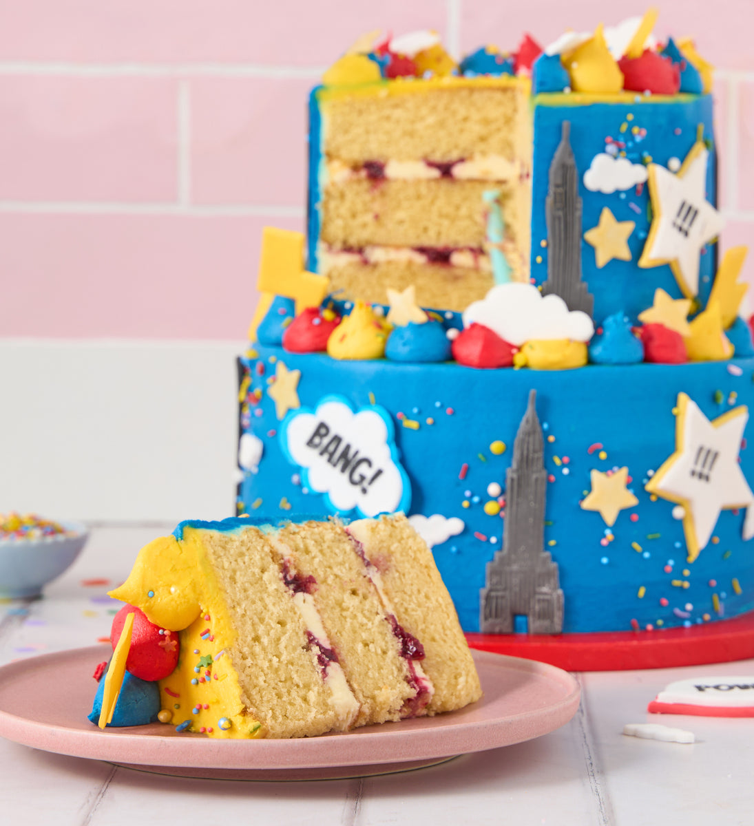 Superhero Two Tier Cake – Lola's