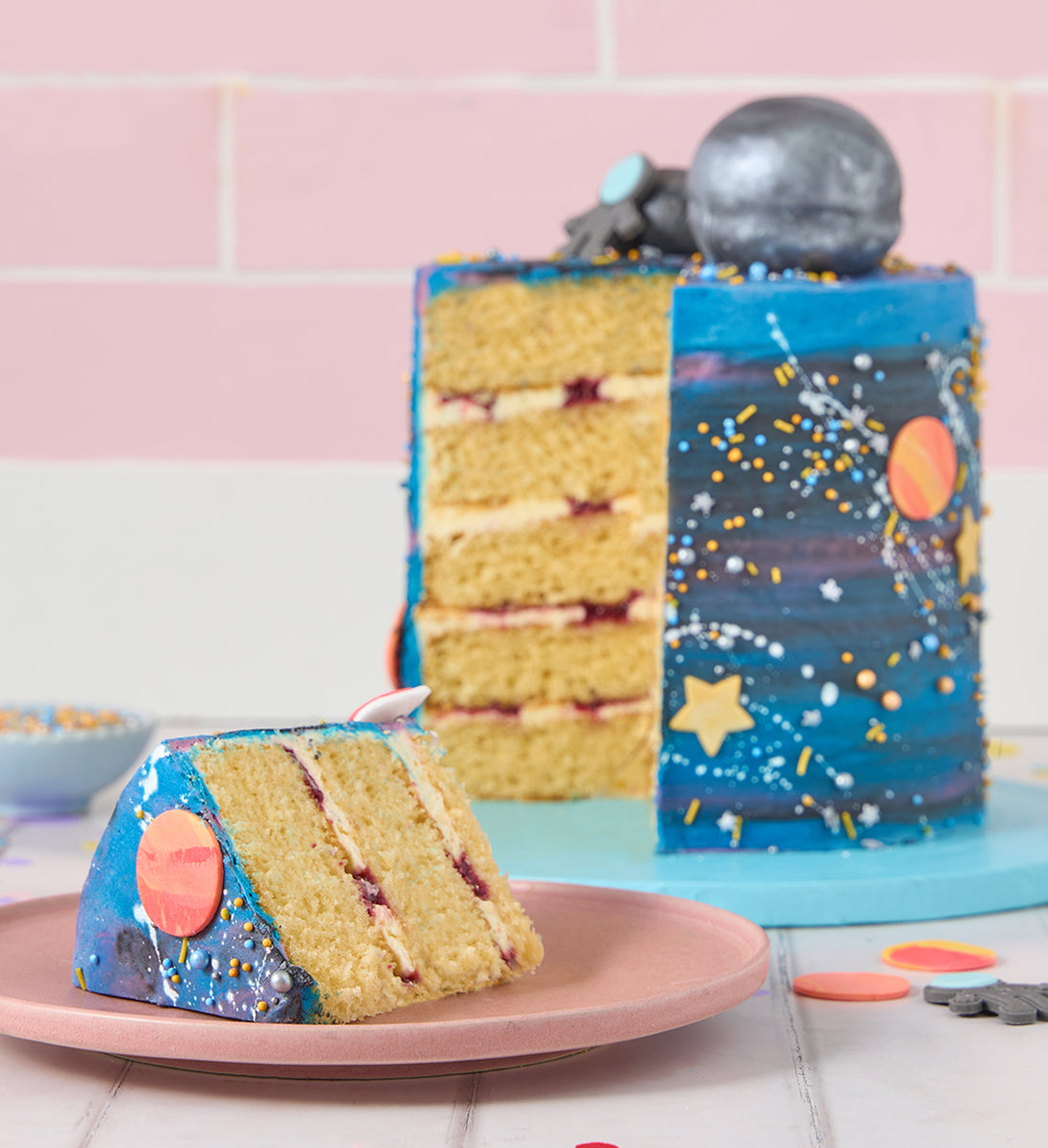 Galaxy Space Tall Cake – Lola's