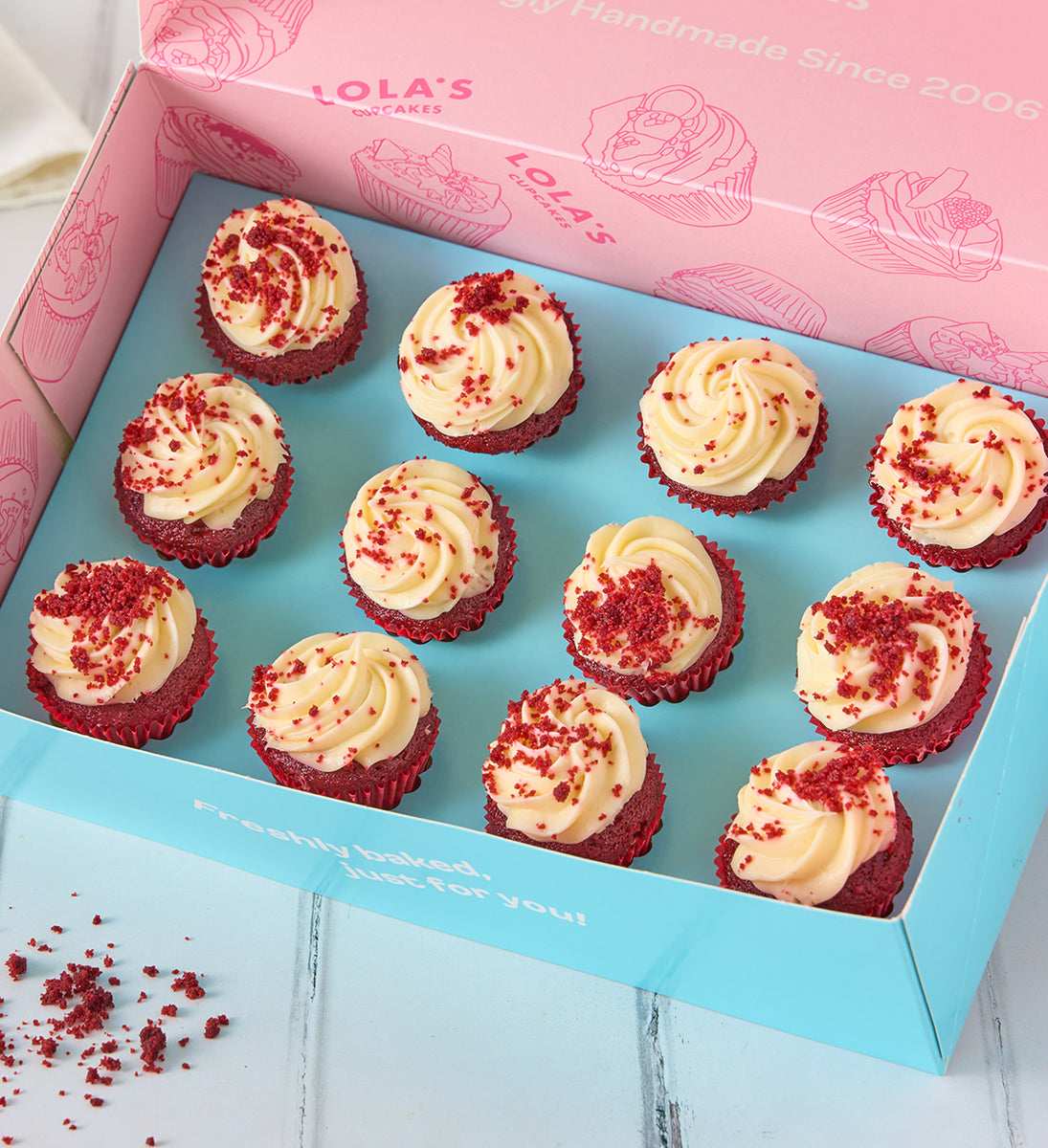 Red Velvet Mini Cupcake Box – Lola's