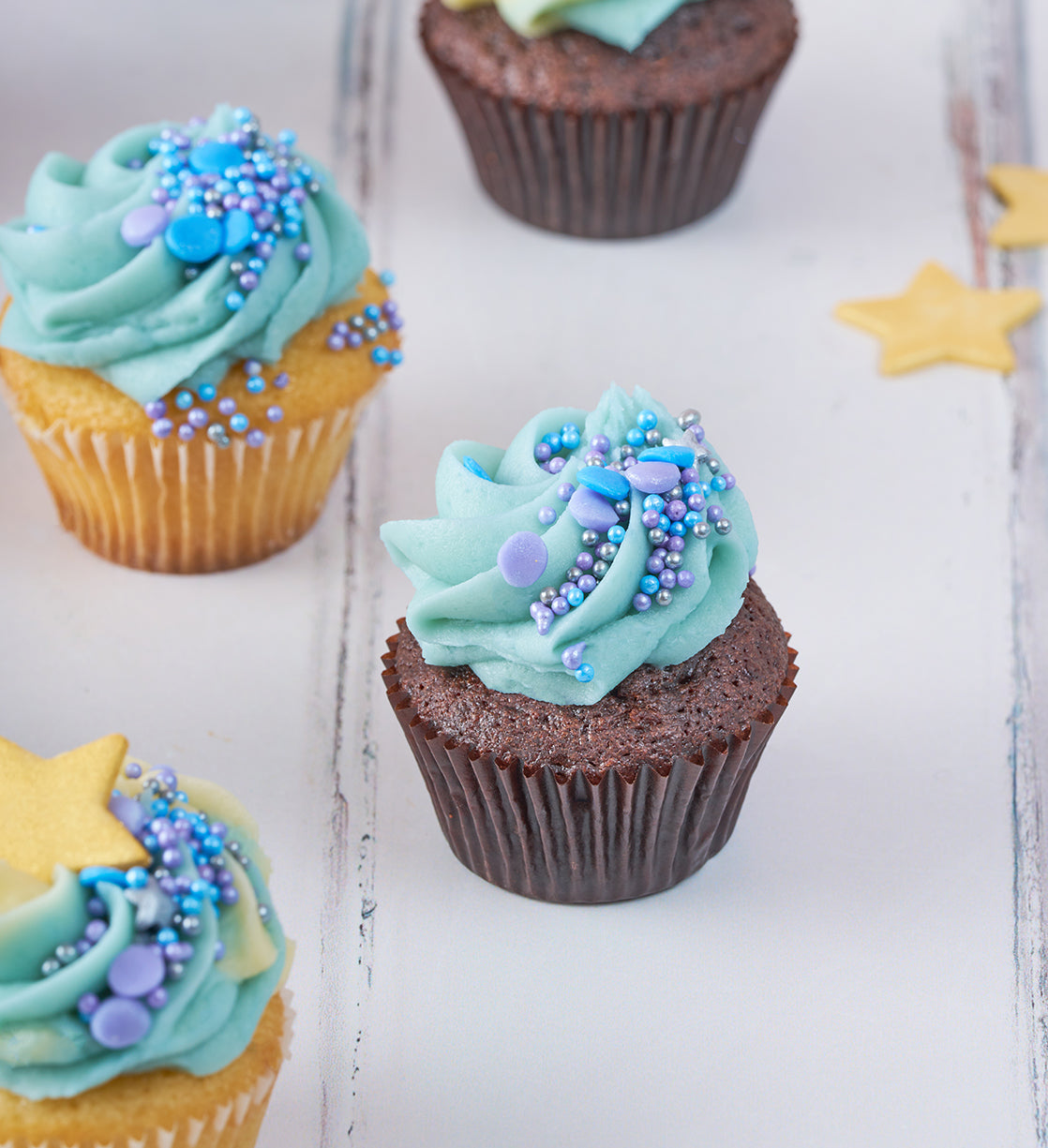 Blue Mini Cupcake Box – Lola's