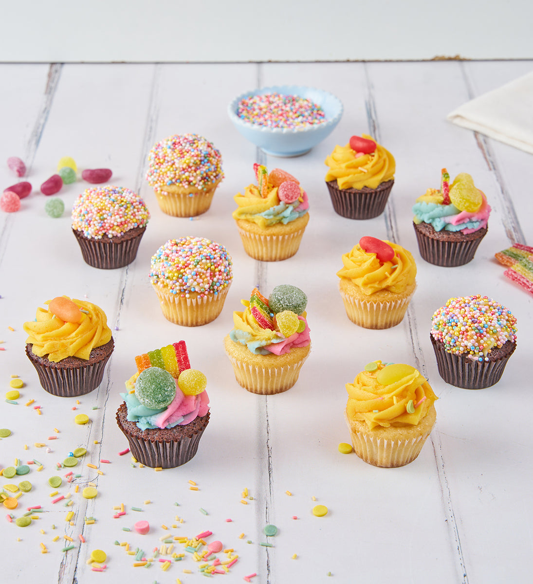 Rainbow Mini Cupcake Box – Lola's