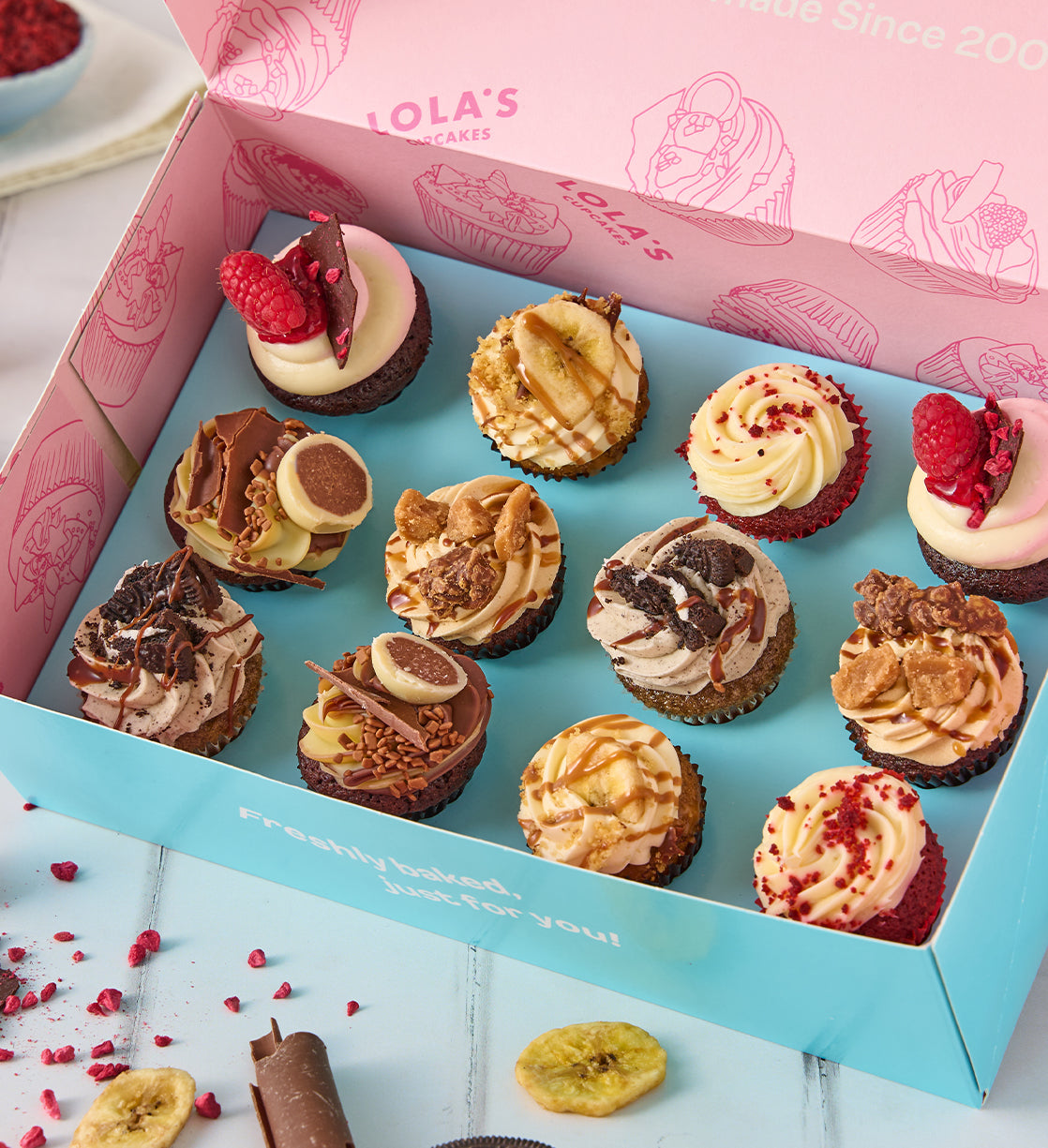 Assorted Classics Mini Cupcake Box – Lola's